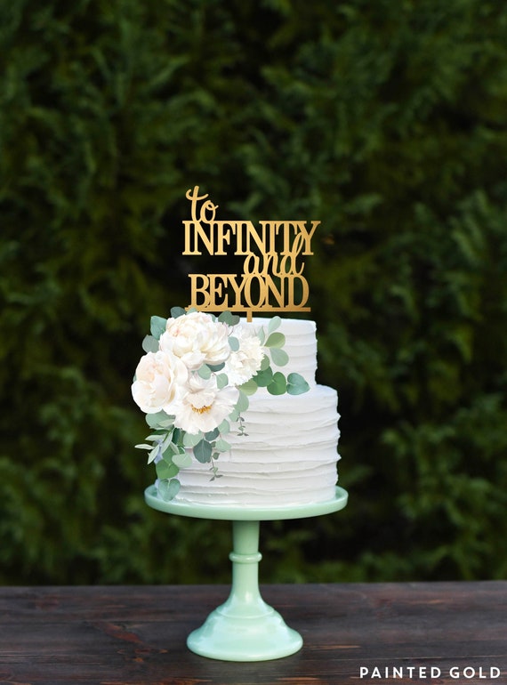 Wedding Cake Topper to Infinity and Beyond Cake Topper Toy - Etsy