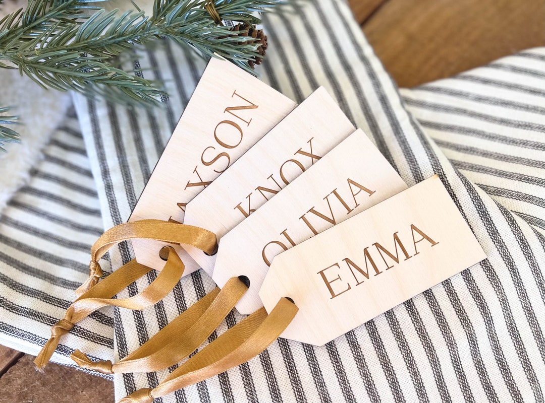 Stocking Name Tag, Personalized Stocking Tags, Christmas Stocking Tag ...