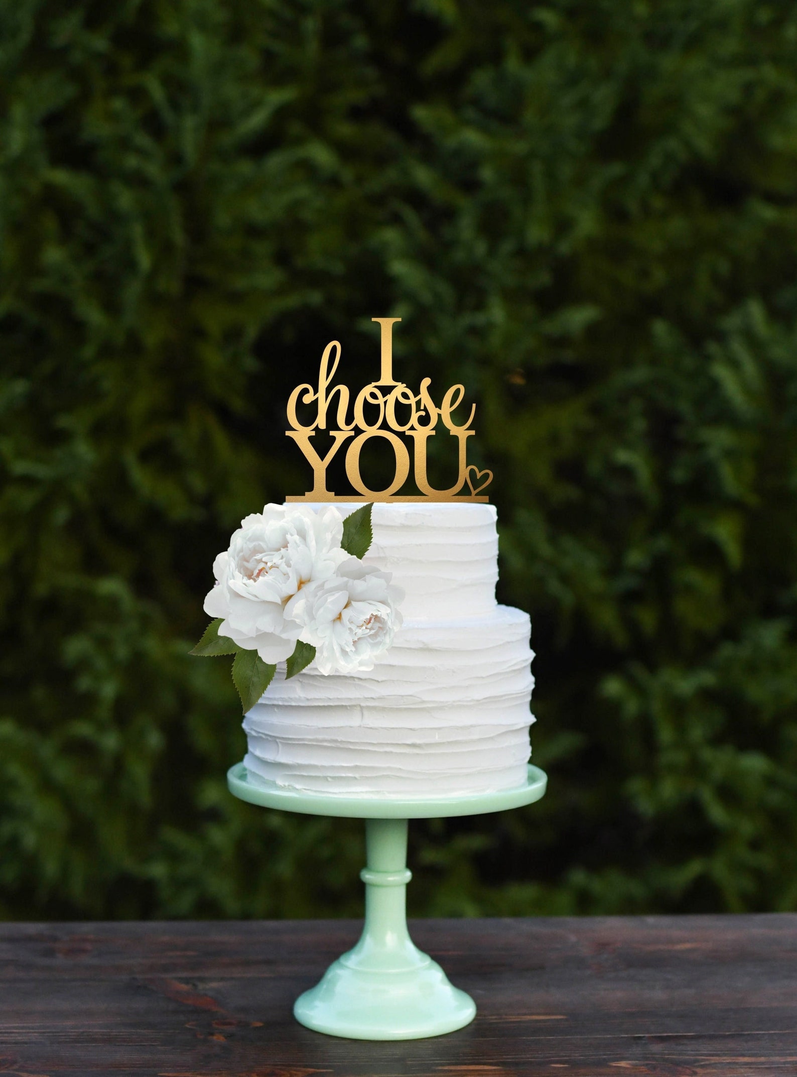 Wedding Cake Topper I Choose You Cake Topper Custom Wedding - Etsy