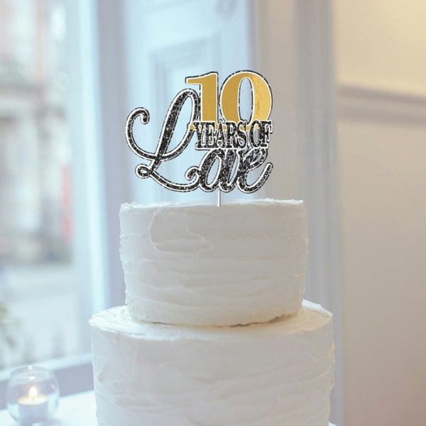 3d Anniversary Cake Topper - Etsy