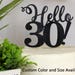 Hello 30 Cake Topper 1pc Glitter Cake Topper Birthday - Etsy