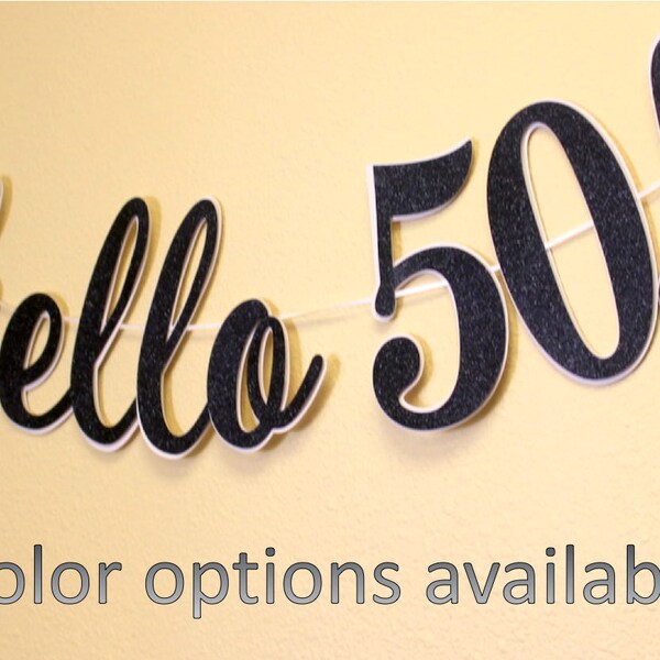 Hello 50 - Etsy