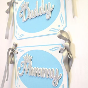 Prince Theme Daddy-mommy Chair Signs, 1set, Prince Theme Baby Shower ...