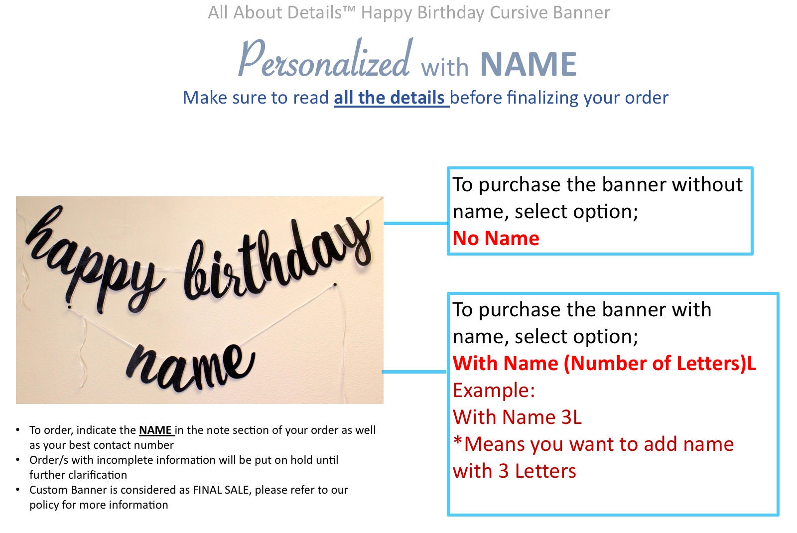 Happy Birthday Cursive Banner 1 Set Birthday Glitter - Etsy