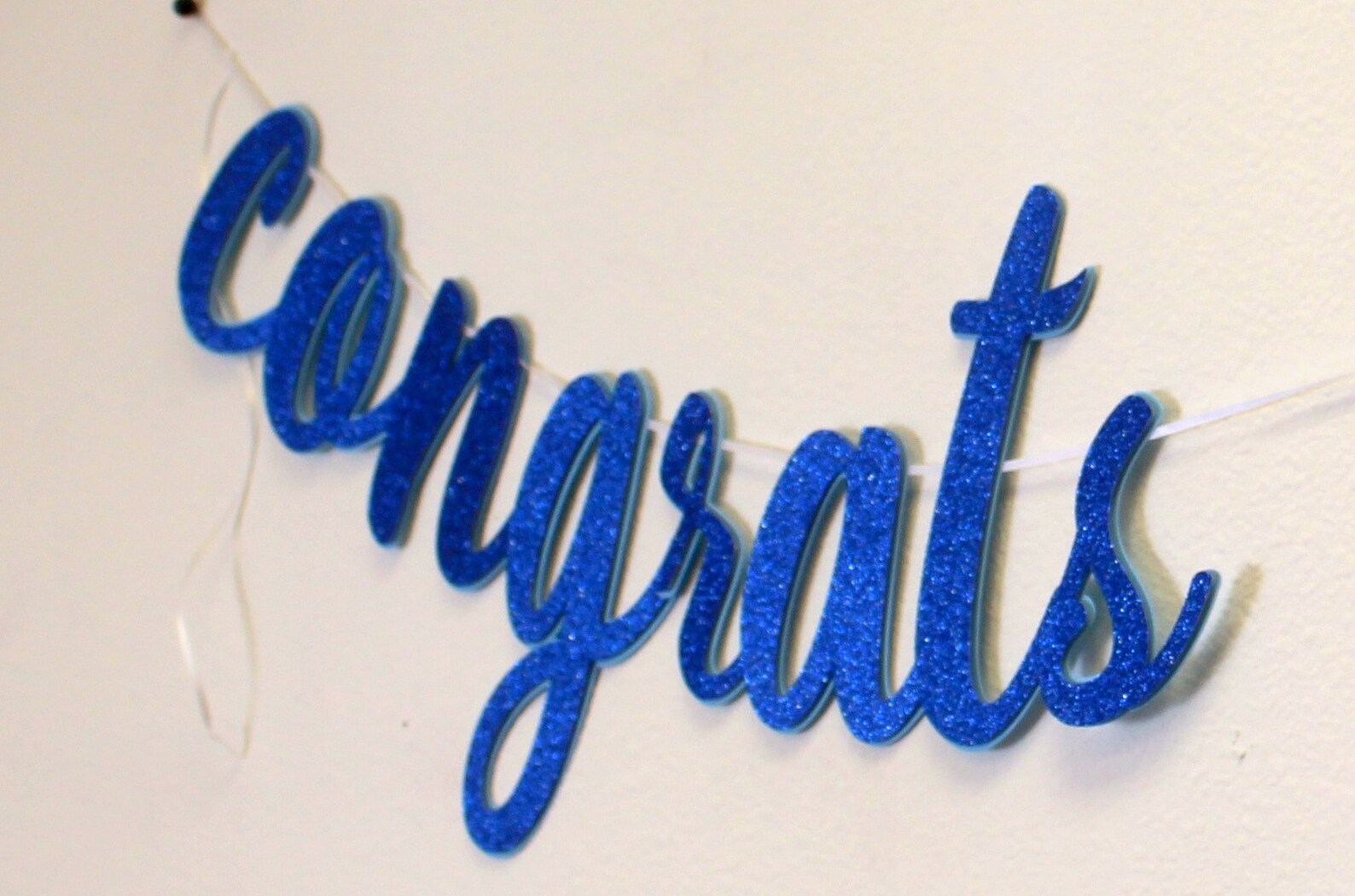 Congrats Grad Cursive Banner Graduation Banner Graduation - Etsy UK