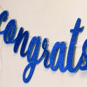 Congrats Grad Cursive Banner, Graduation Banner, Graduation Party ...