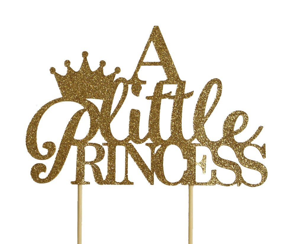 Gold A Little Princess Cake Topper 1pc Baby Shower - Etsy