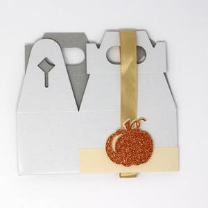 Copper Pumpkin Favor Gable Box, 10pcs, Pumpkin Theme, Fall Theme, Favor ...