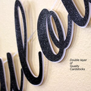 50 & Fabulous Cursive Banner,1set, 50th Birthday Banner, Glitter Banner ...