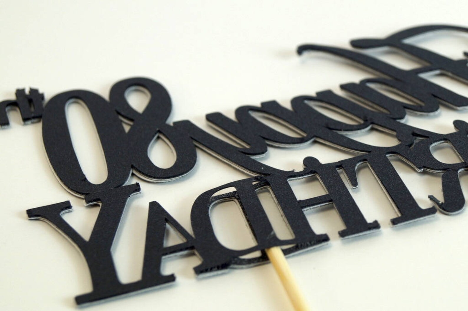 Happy 80th Birthday Cake Topper 1pc Glitter Cake Topper | Etsy