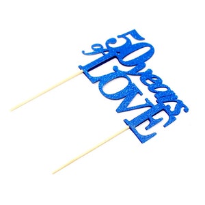 All About Details 50 Years of Love Cake Topper 1PC 50th Year - Etsy