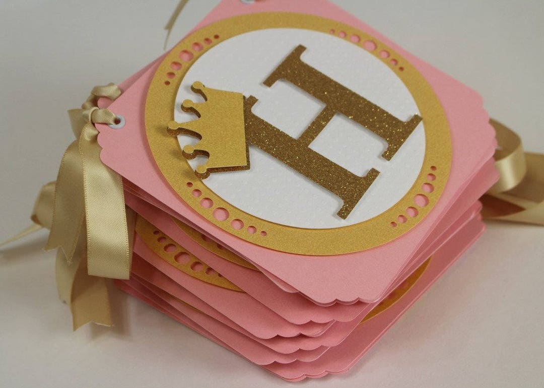 Custom Princess Theme Banner, Birthday, Baby Shower, Party Decoration ...
