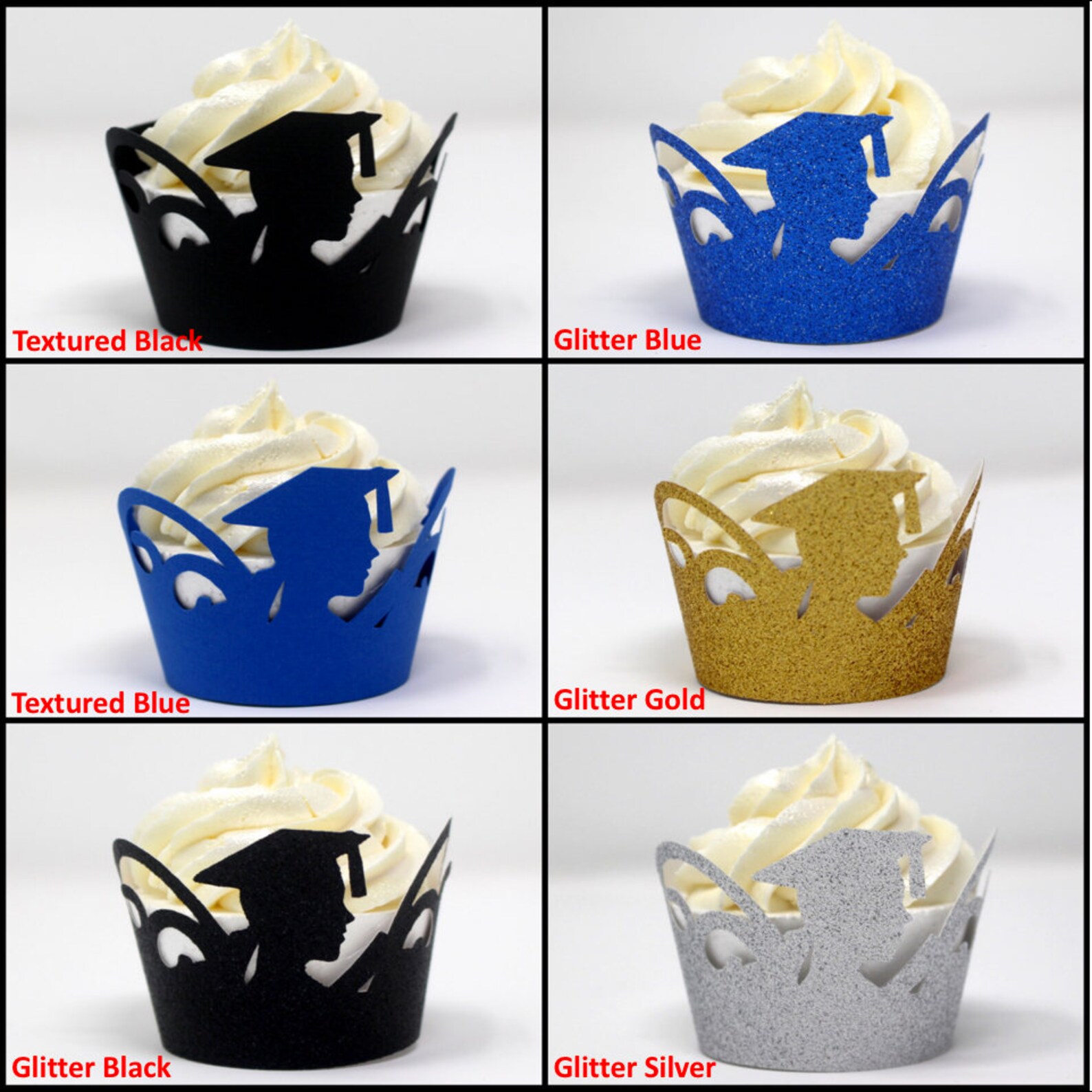 Female Graduate Cupcake Wrappers Set of 12 Graduation - Etsy