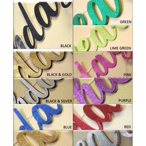 Happy 60th Birthday Cursive Banner, 1 Set, Birthday, Glitter ...