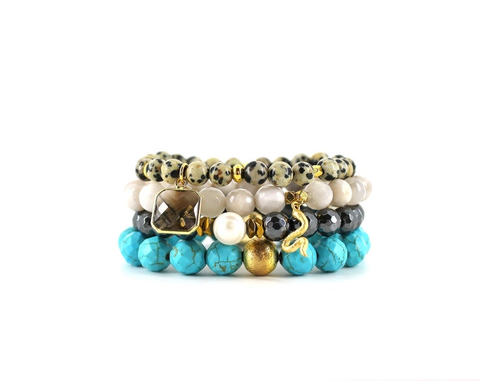 The Jacqueline Bracelet Stack - Etsy