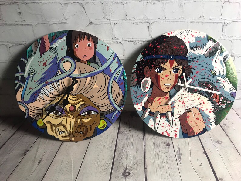 12 Wooden Anime Clock - Etsy