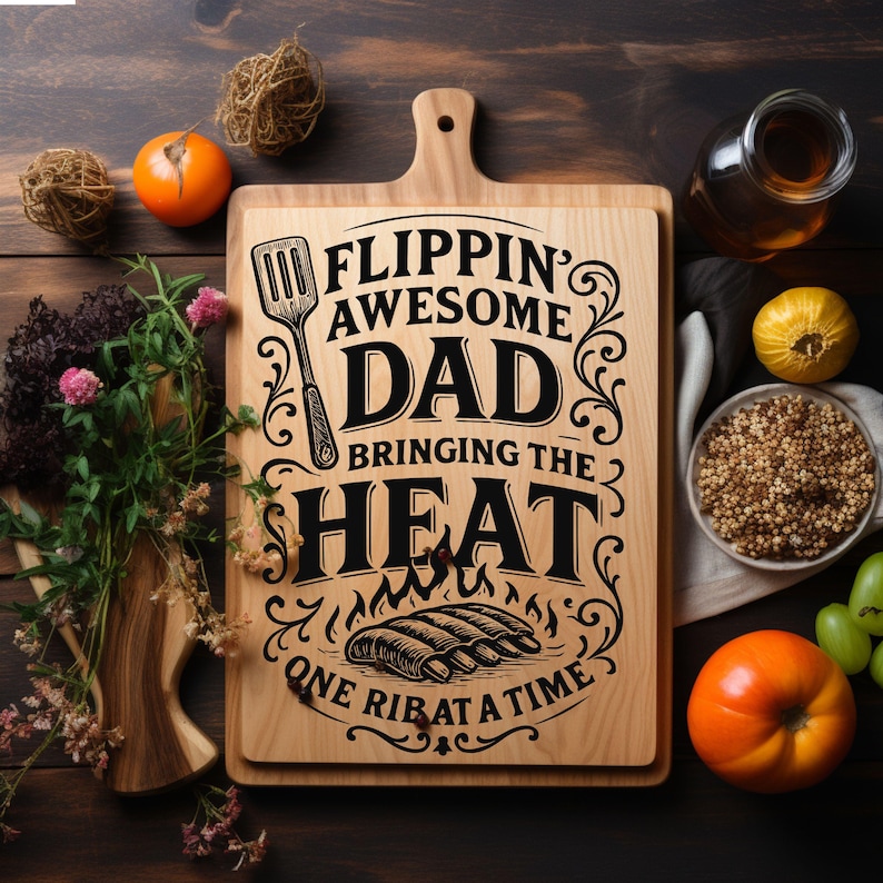 Flippin’ Awesome Dad Svg, Png, Dxf, | Grill Master Shirt for Father's ...