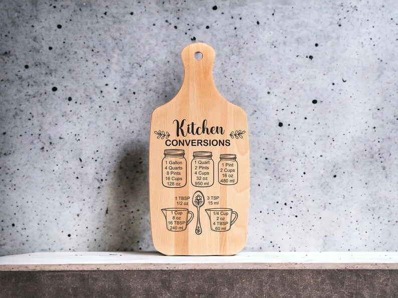 Kitchen Conversion SVG Measurements Svg, Laser Engraving Measurements ...
