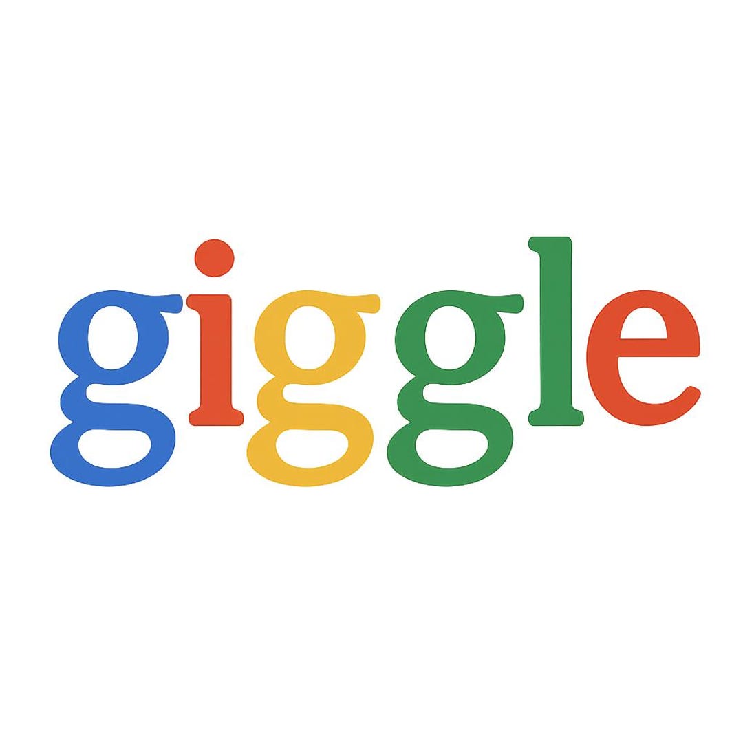 GIGGLE Logo Parody PNG, Funny Google Inspired Digital Download , Meme ...