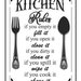 Kitchen Rules SVG, Kitchen Vintage Poster Svg, Kitchen Svg, Funny ...