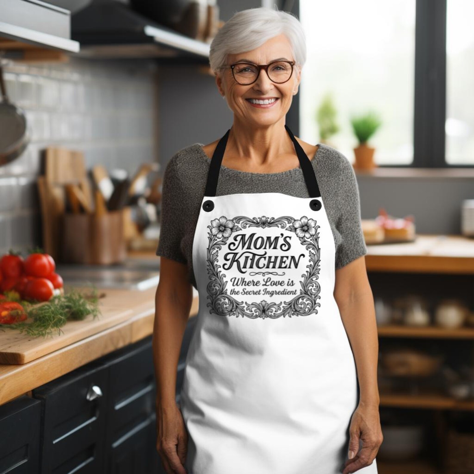 Mom's Kitchen SVG PNG Cutting Board Design Gift for Mom Digital ...
