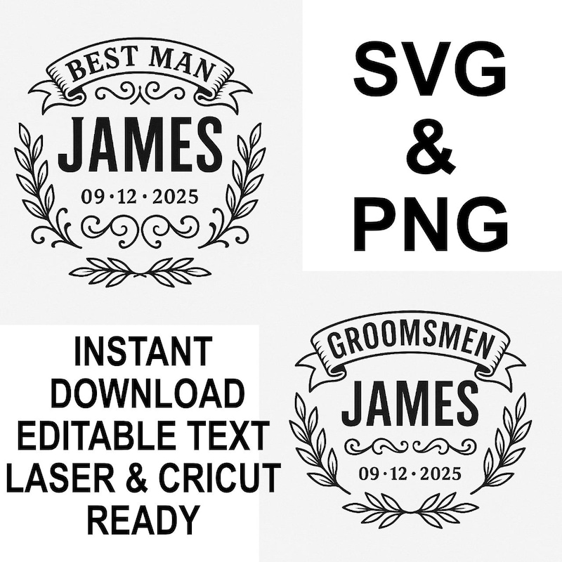 Flask Design for Man Name - Etsy