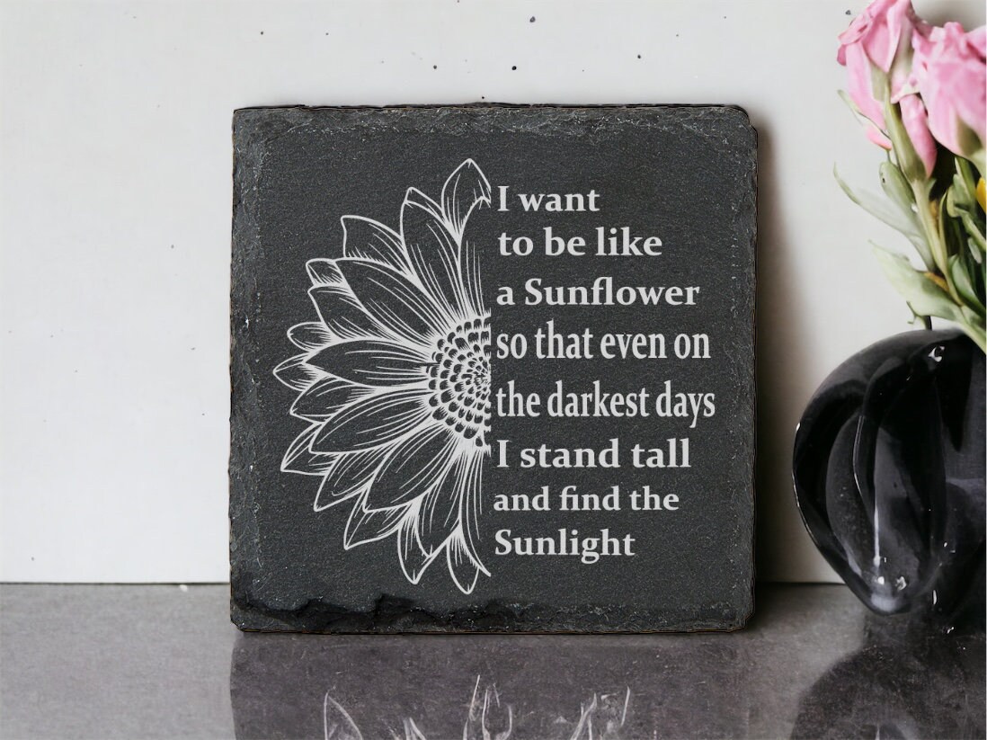 Inspirational Sunflower Svg, Floral Svg, Sunflower Clip Art, Laser ...