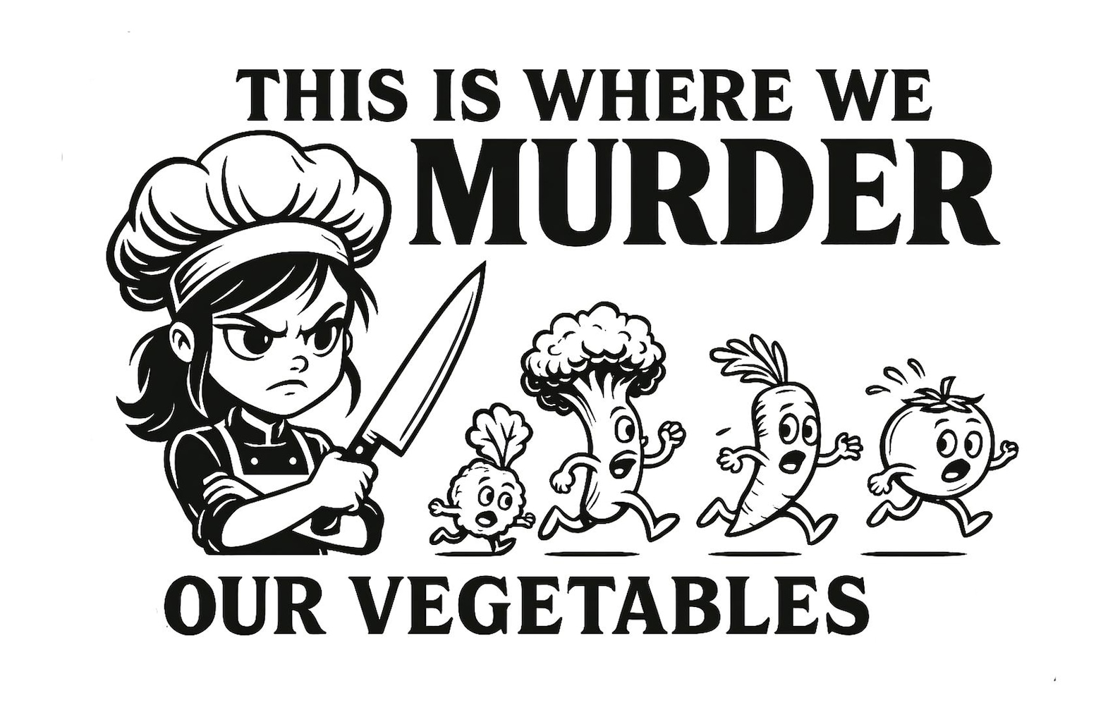 This is Where I Murder Vegetables, Funny Cutting Board Svg, Kitchen ...