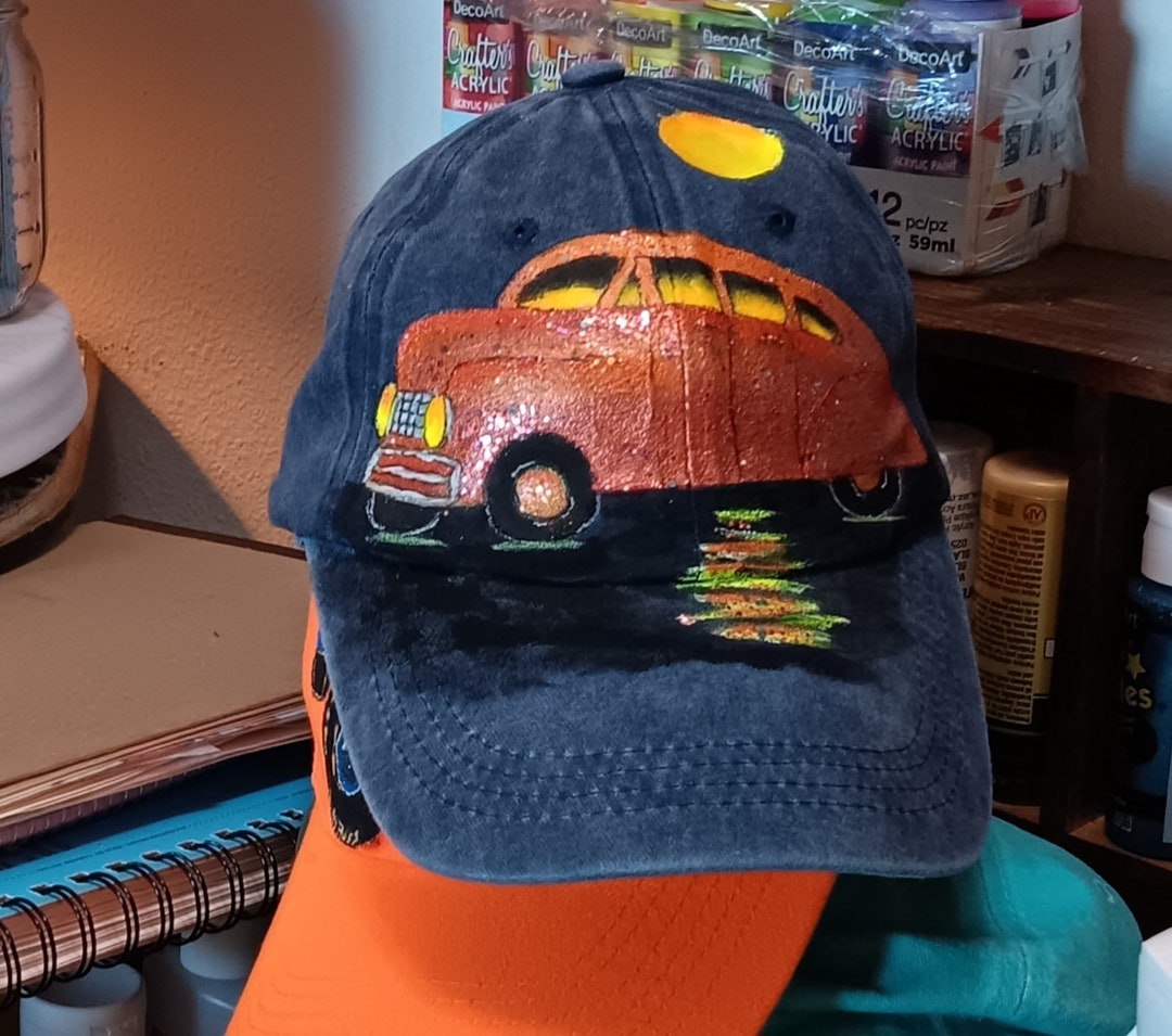 Ball Cap W Cool Painted Metalflake Lowrider Car. - Etsy
