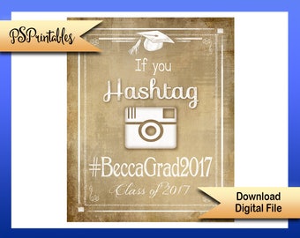 Graduation hashtag | Etsy