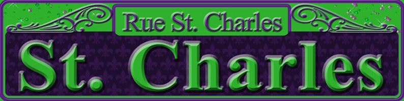 Mardi Gras Party Decorations New Orleans Street Sign Mardi | Etsy