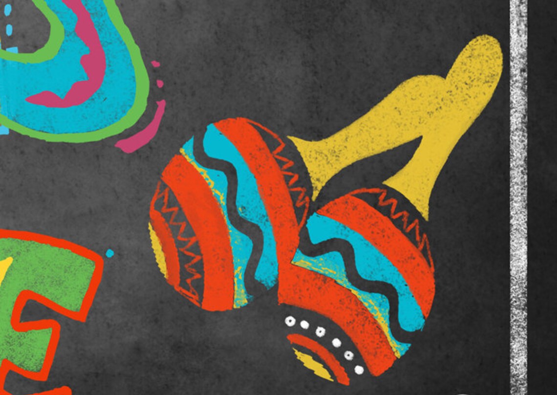 Printable Fiesta Sign Fiesta Food Sign Carne Asada Beans | Etsy