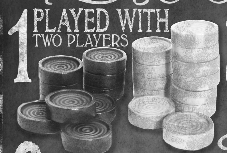 Checkers Yard Game Sign PRINTABLE Yard Games Poster | Etsy