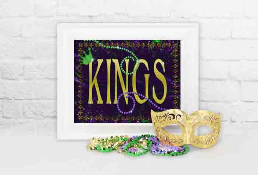 Mardi Gras Kings Sign, Mardi Gras Party Decor, Mardi Gras Party Decor ...