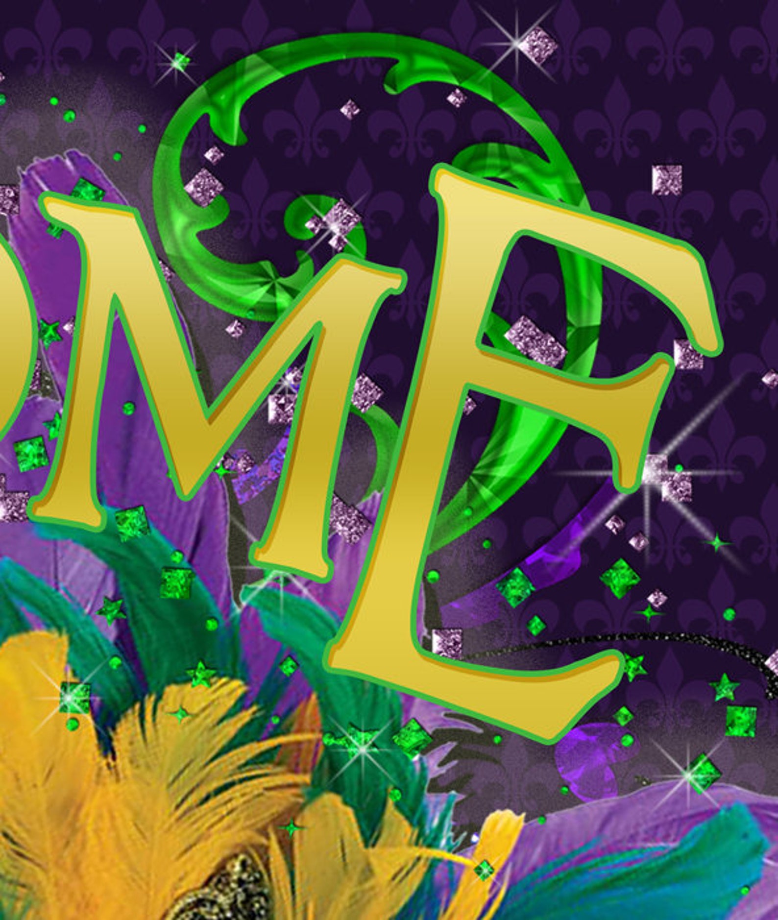 Mardi Gras Welcome Sign DIY Mardi Gras Party Decoration New Etsy Mardi Gras Welcome Sign DIY Mardi Gras Party Decoration New Etsy
