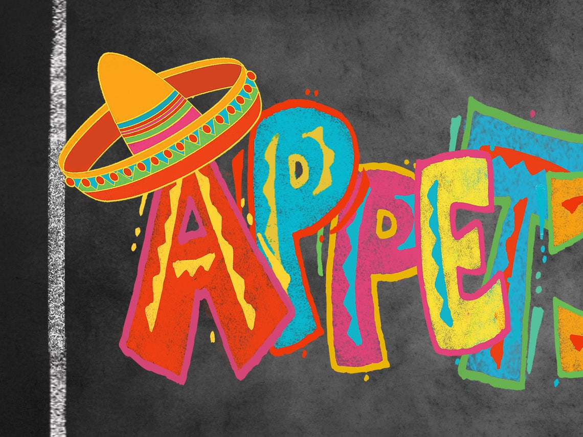 Printable Fiesta Sign Appetizers Sign DIY Fiesta Decor - Etsy