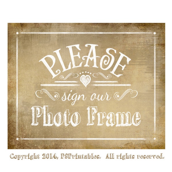 Sign Our Photo Frame - Etsy