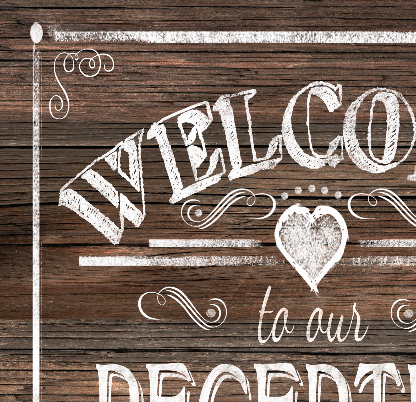 Welcome to Our Reception Sign PRINTABLE Wedding Signage | Etsy
