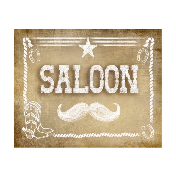 Western Saloon Signs - Etsy