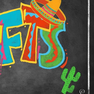 Printable Fiesta Gifts Sign Chalkboard Printable Sign - Etsy