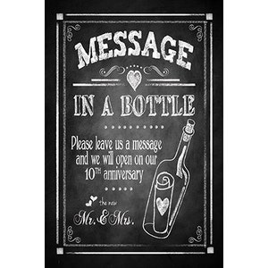Printable Wine Labels for Message in a Bottle 1st 10th Year - Etsy