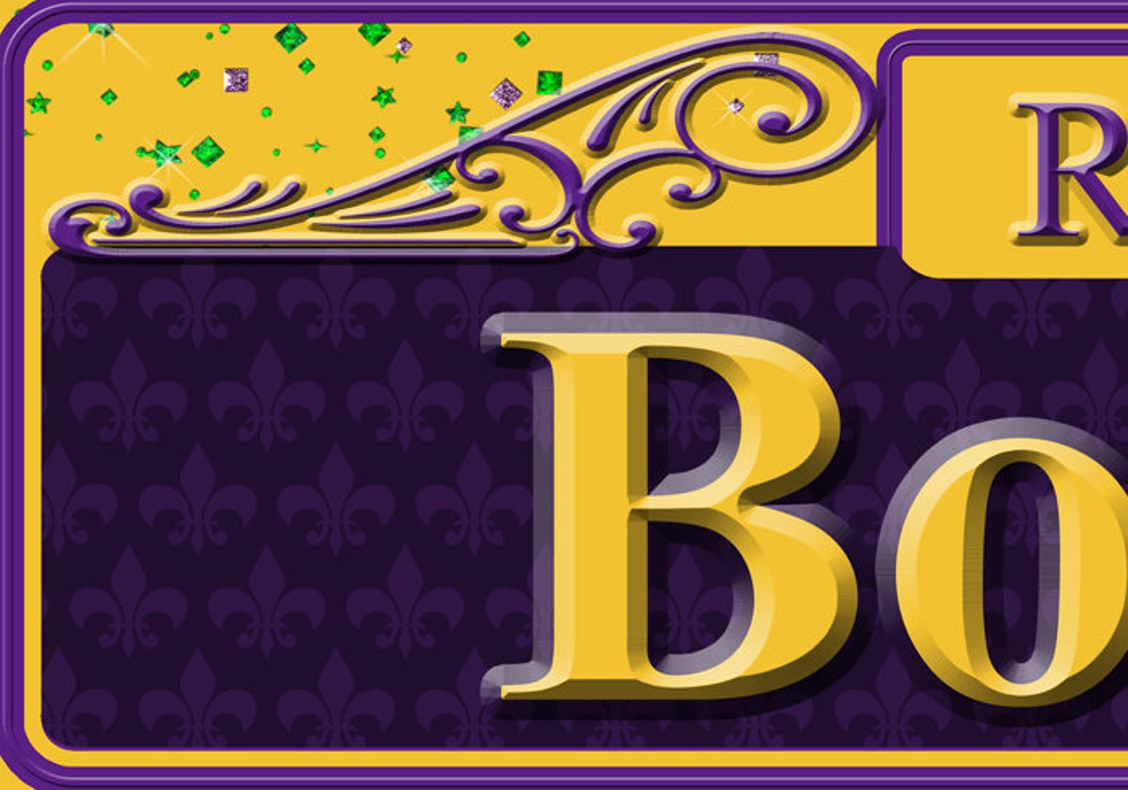 Mardi Gras Party Decorations New Orleans Street Sign Mardi | Etsy