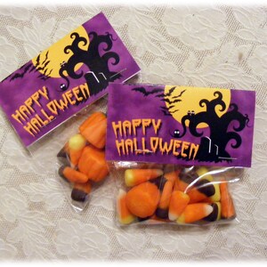 Printable Halloween Candy Treat Bag Toppers DIY Printable Downloadable ...