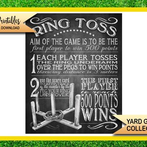 Ring Toss Game Poster - Etsy