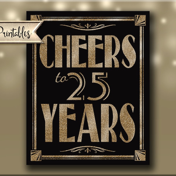 25th Birthday Party Theme - Etsy