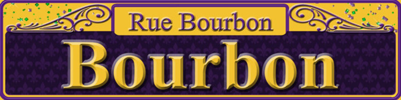 Mardi Gras Party Decorations New Orleans Street Sign Mardi | Etsy