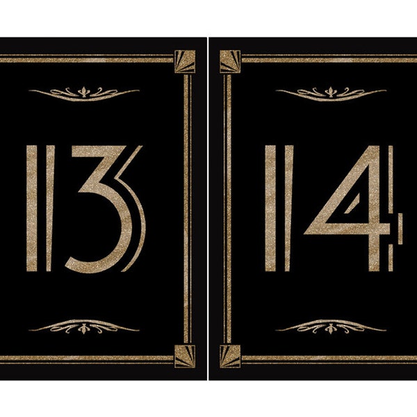 1920s Table Numbers - Etsy