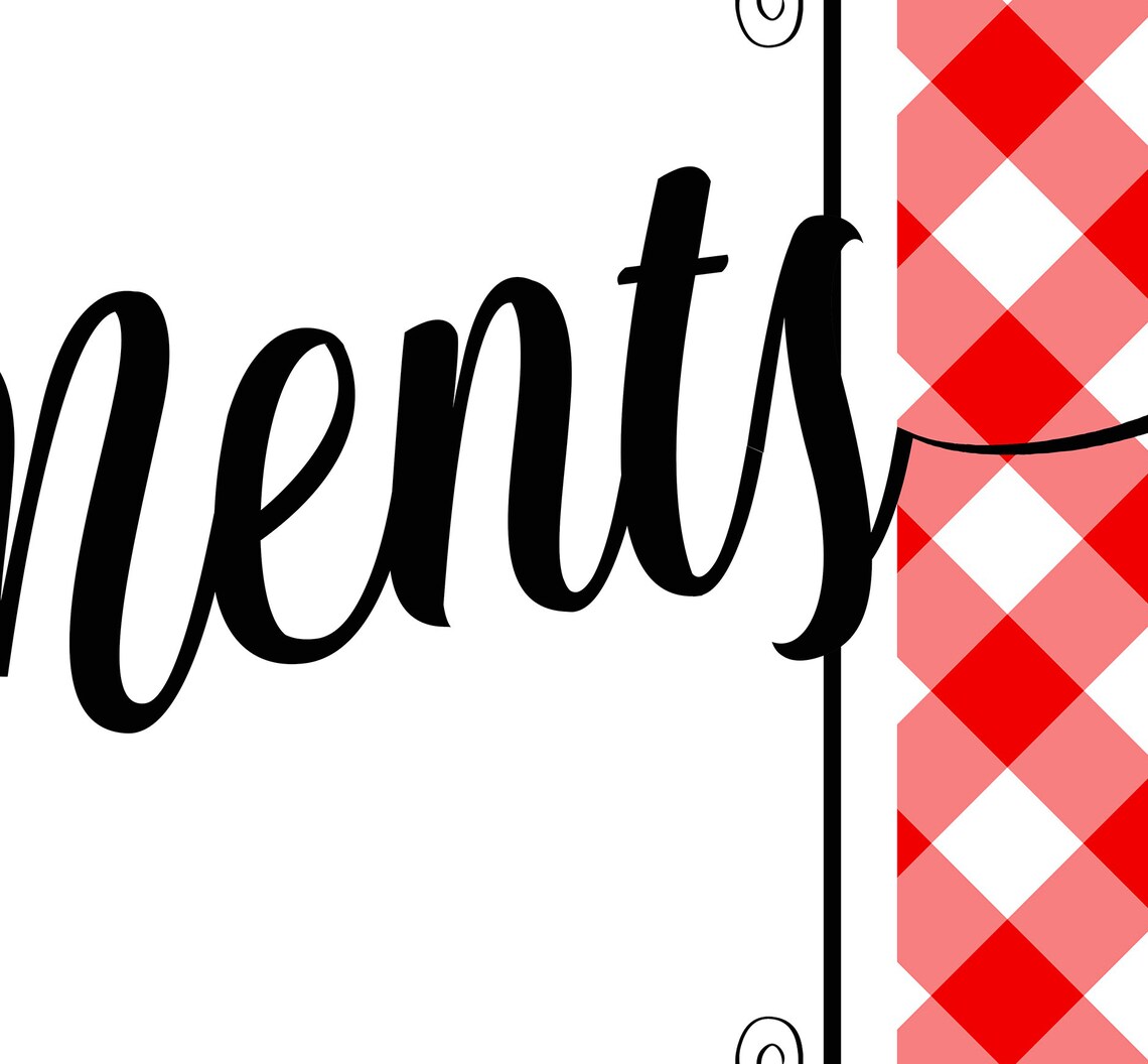 PRINTABLE Red & White Condiments Sign for your next Backyard | Etsy