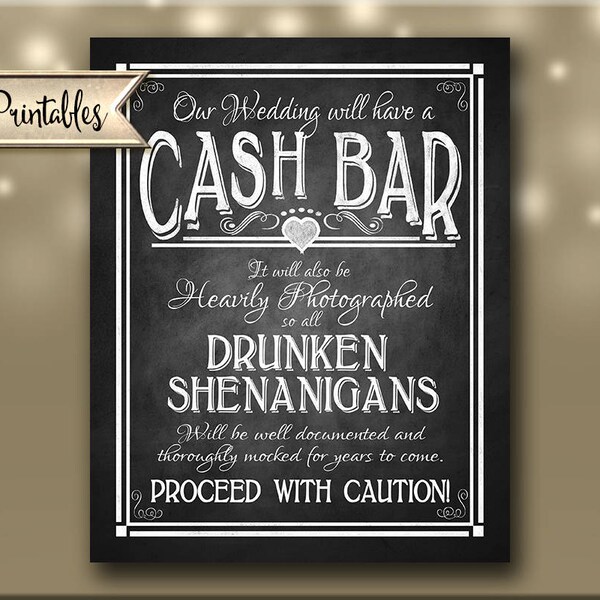 Cash Bar - Etsy