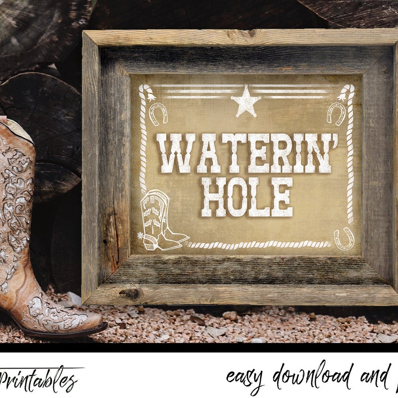 Western Bar Sign - Etsy